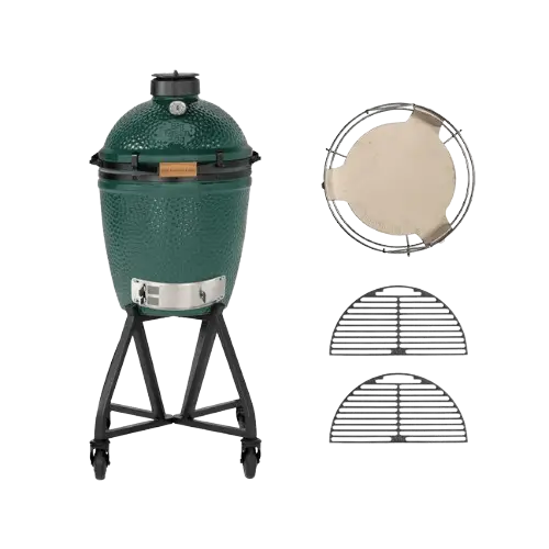 Big Green Egg Medium + IntEGGrated Nest + Handler Package